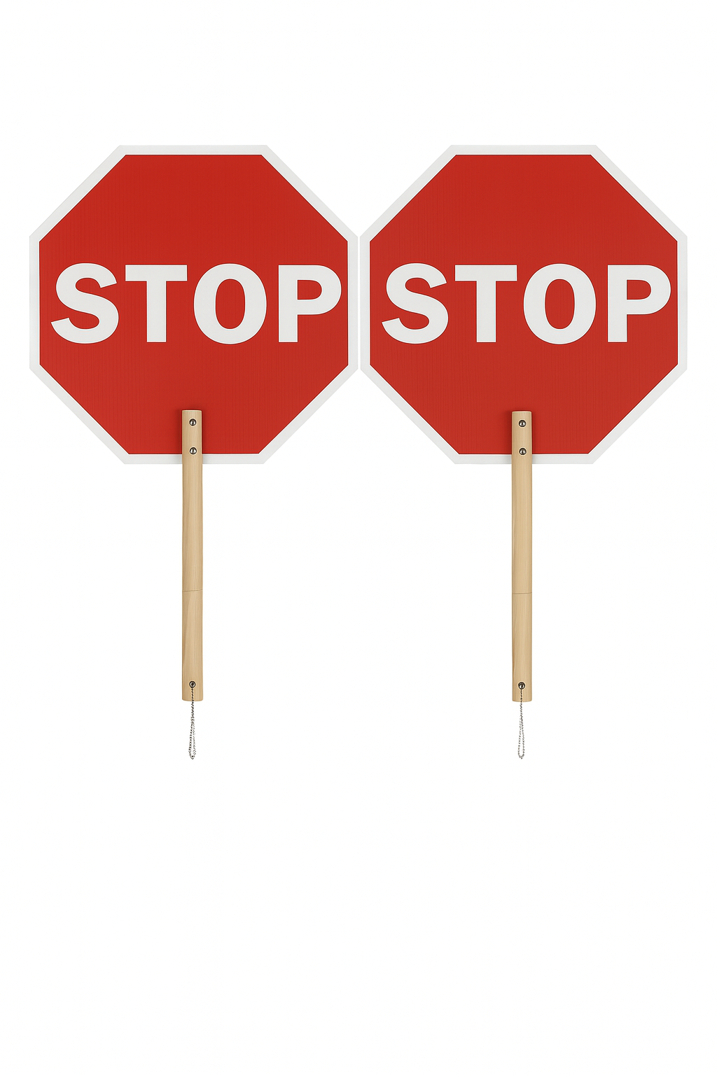 Traffic Crossing Guard Handheld STOP Sign Red Road Work STOP Sign With ...